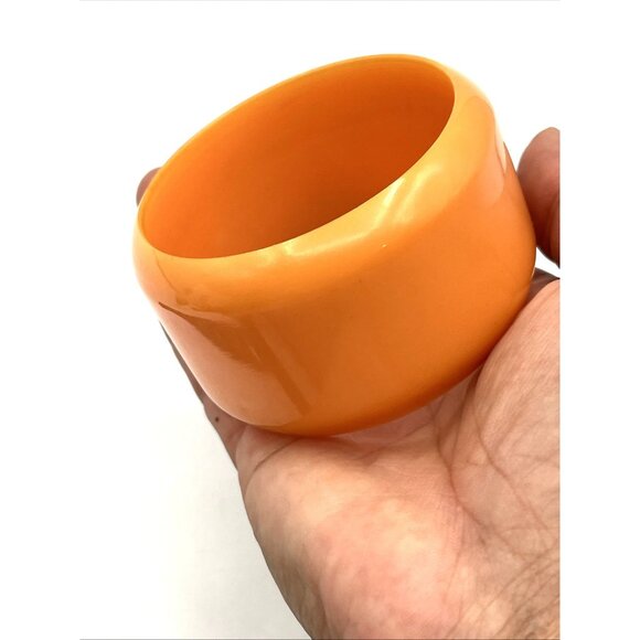 Bakelite | Jewelry | Vintage Bakelite Chunky Orange Tangerine Wide ...